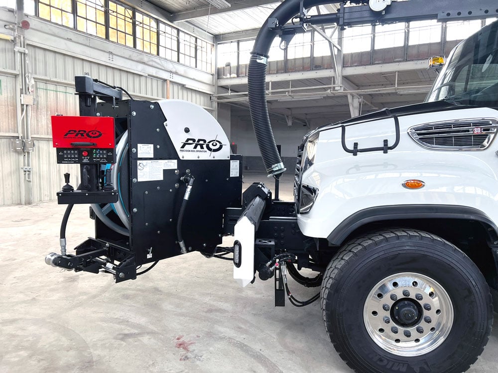 Precision Reel Operation Hose Reel for Sewer, Catch Basin, Lift Station ...